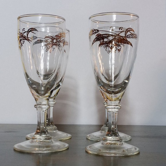 Libbey | Dining | Libbey Champagne Flutes Golden Wheat Set Of 4 | Poshmark